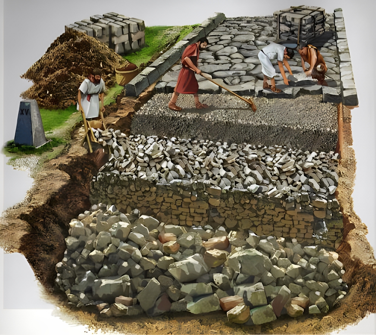 How roman roads were built - MediaRay